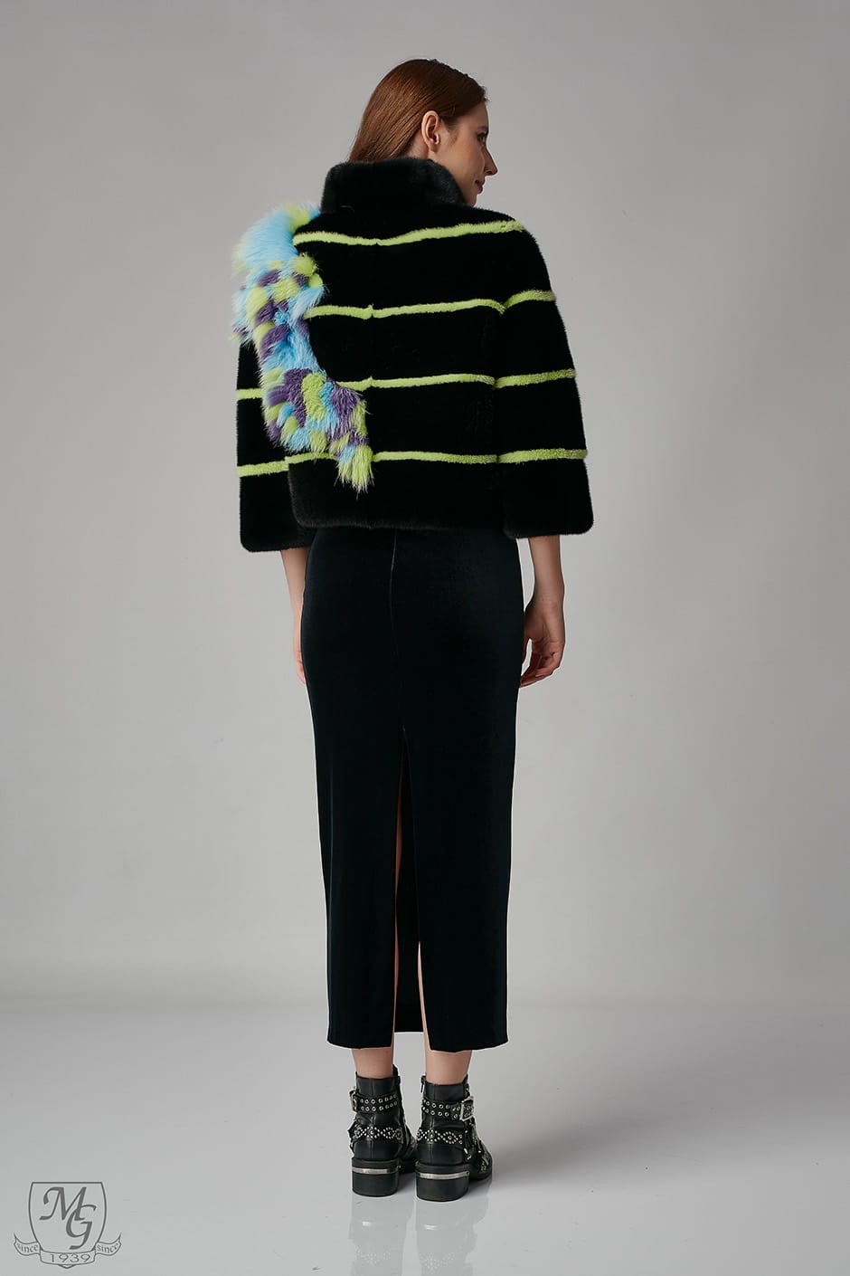 Jacheta din blana de vulpe si vizon / nurca model 5611 FurEver 20 ...