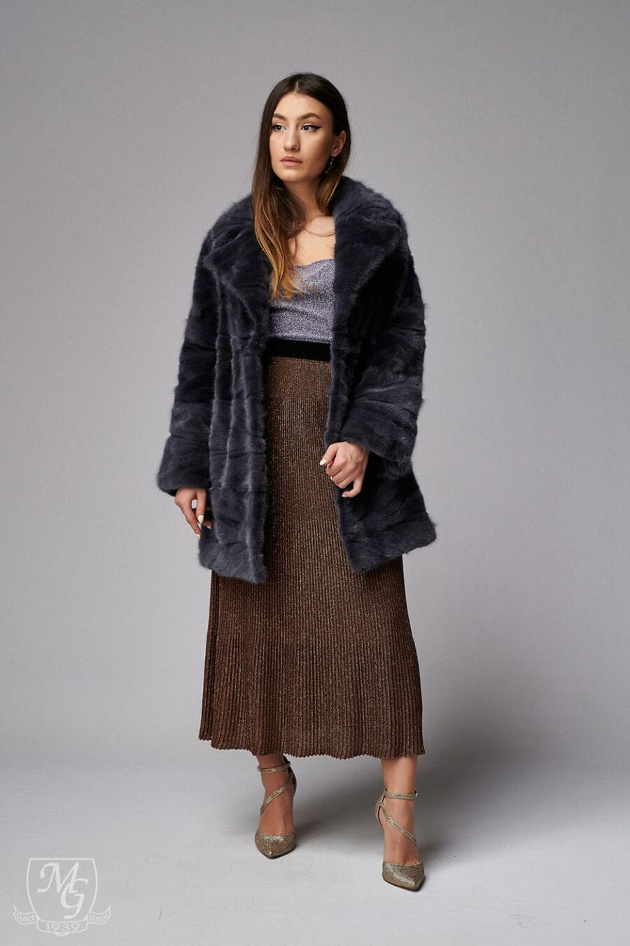 Jacheta din vizon / nurca model Alma - Casa de blanuri MG