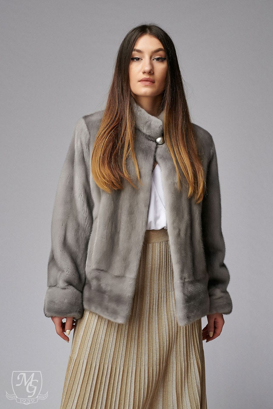 Jacheta din vizon / nurca Safir model Giulia - Casa de blanuri MG