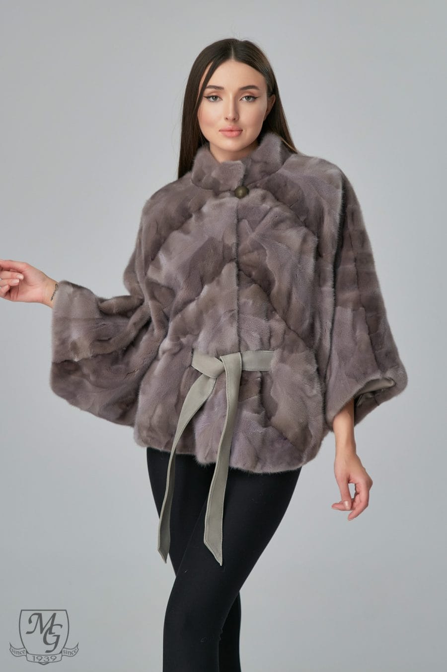 Jacheta din vizon / nurca gri 5092 - Casa de blanuri MG