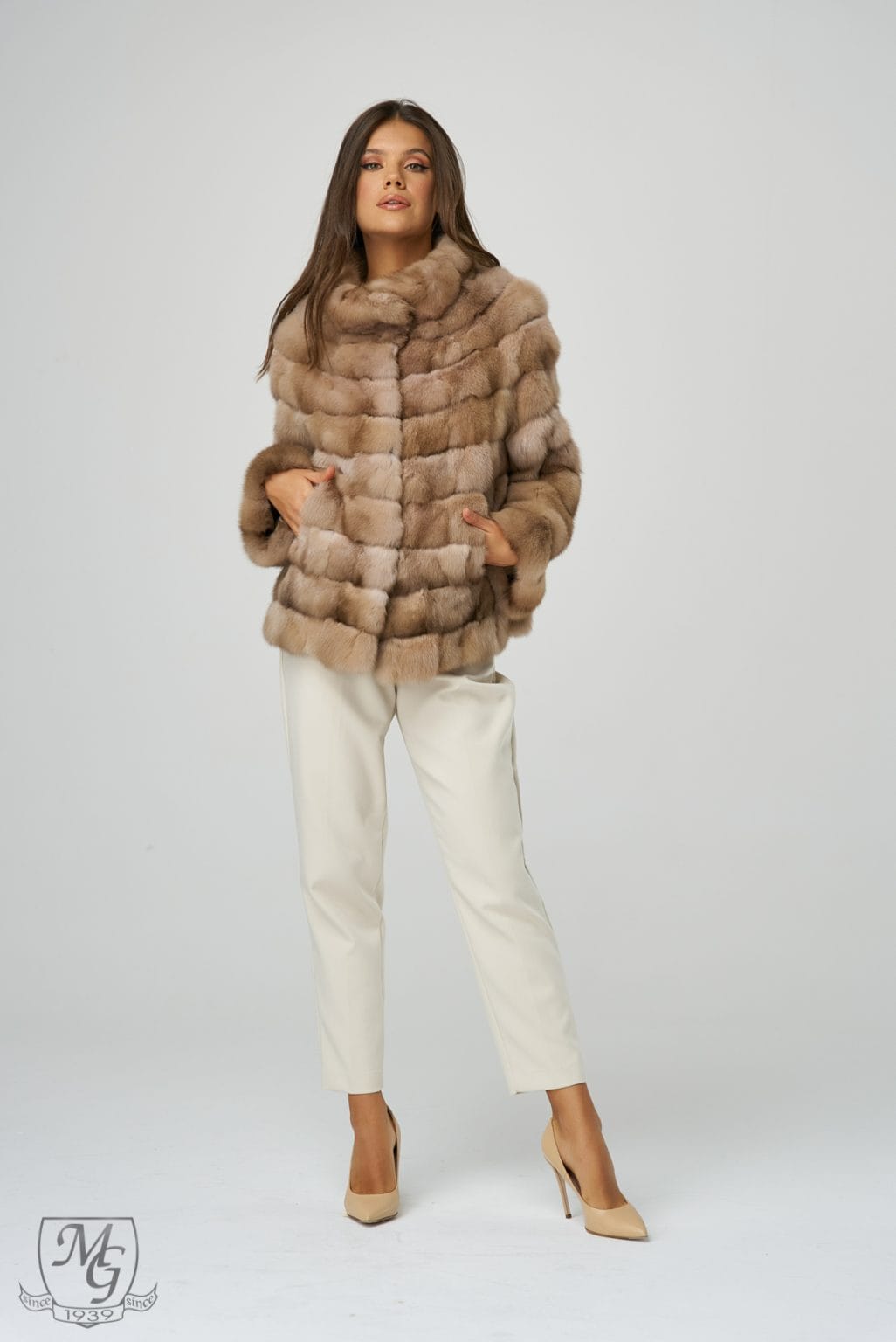 Russian sable (tortora) jacket, model 5611 - Casa de blanuri MG